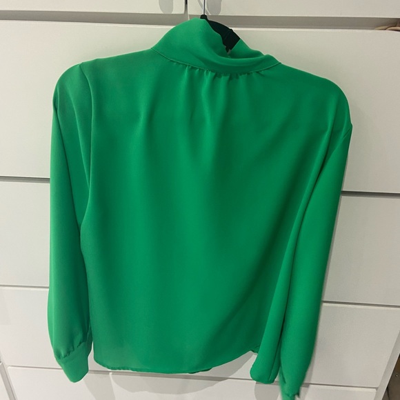 Zara | Tops | Zara Green Button Top | Poshmark